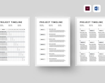 Project Timeline Template - Etsy