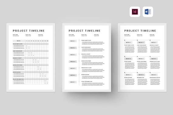 Timeline Template Microsoft Word