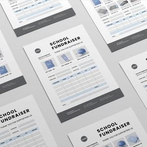 School Fundraiser Order Form Template MS Word Template Fundraising Form ...