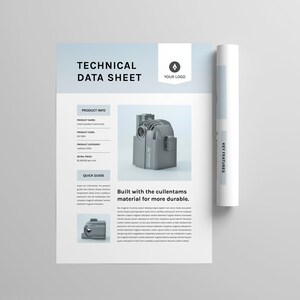 Technical Data Sheet Template MS Word Template Product Data Sheet ...