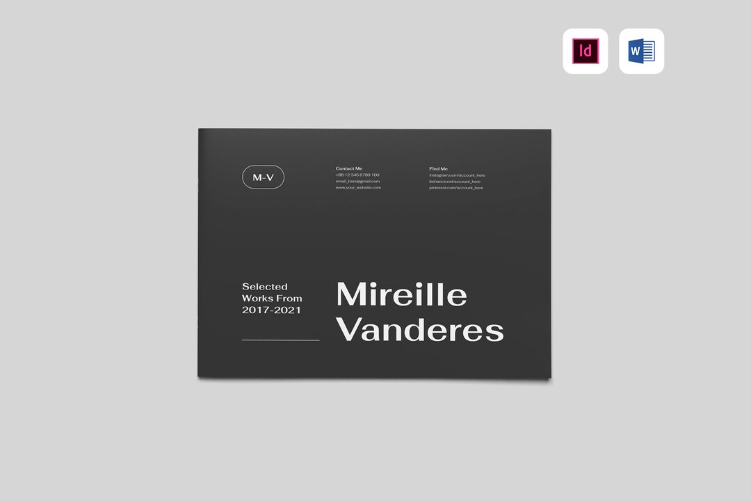 Portfolio Template MS Word Template Indesign Template Project Proposal ...