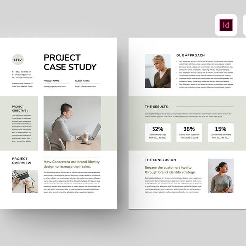 Case Study Design Template MS Word & Photoshop Template - Etsy Case Study Design Template MS Word & Photoshop Template - Etsy