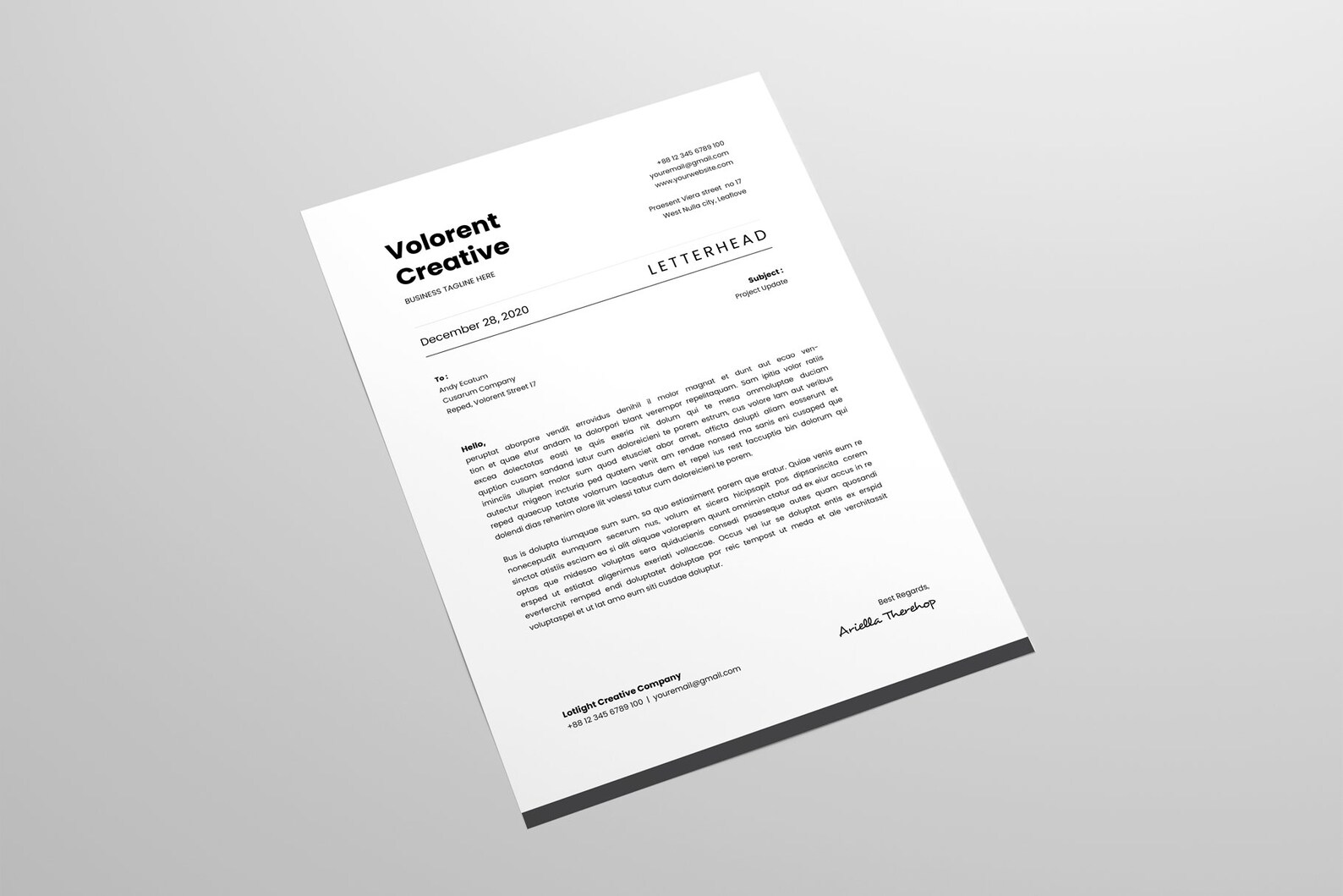 Briefhoofd Sjabloon Ms Word Template Begeleidende Brief Sjabloon