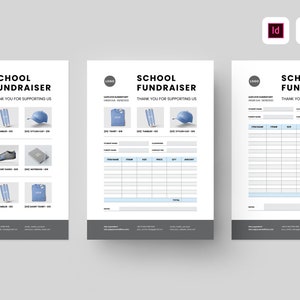 School Fundraiser Order Form Template MS Word Template Fundraising Form ...