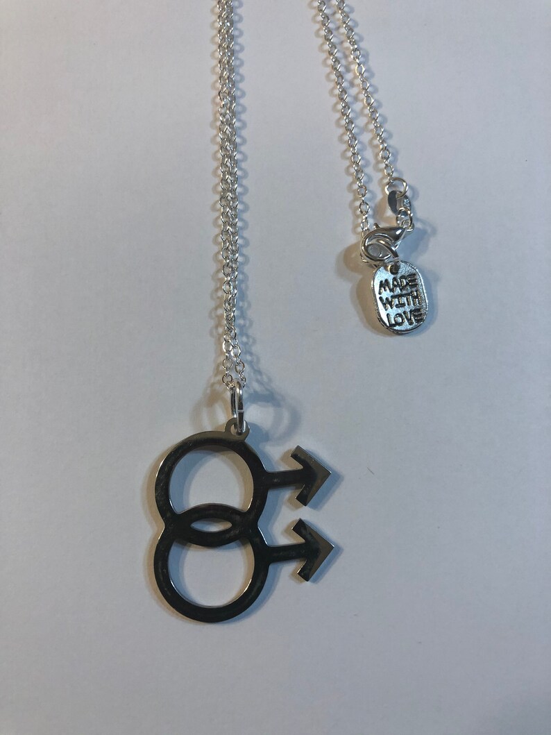 Double Mars Symbol Male Arrow Gay Pride 1 Stainless | Etsy