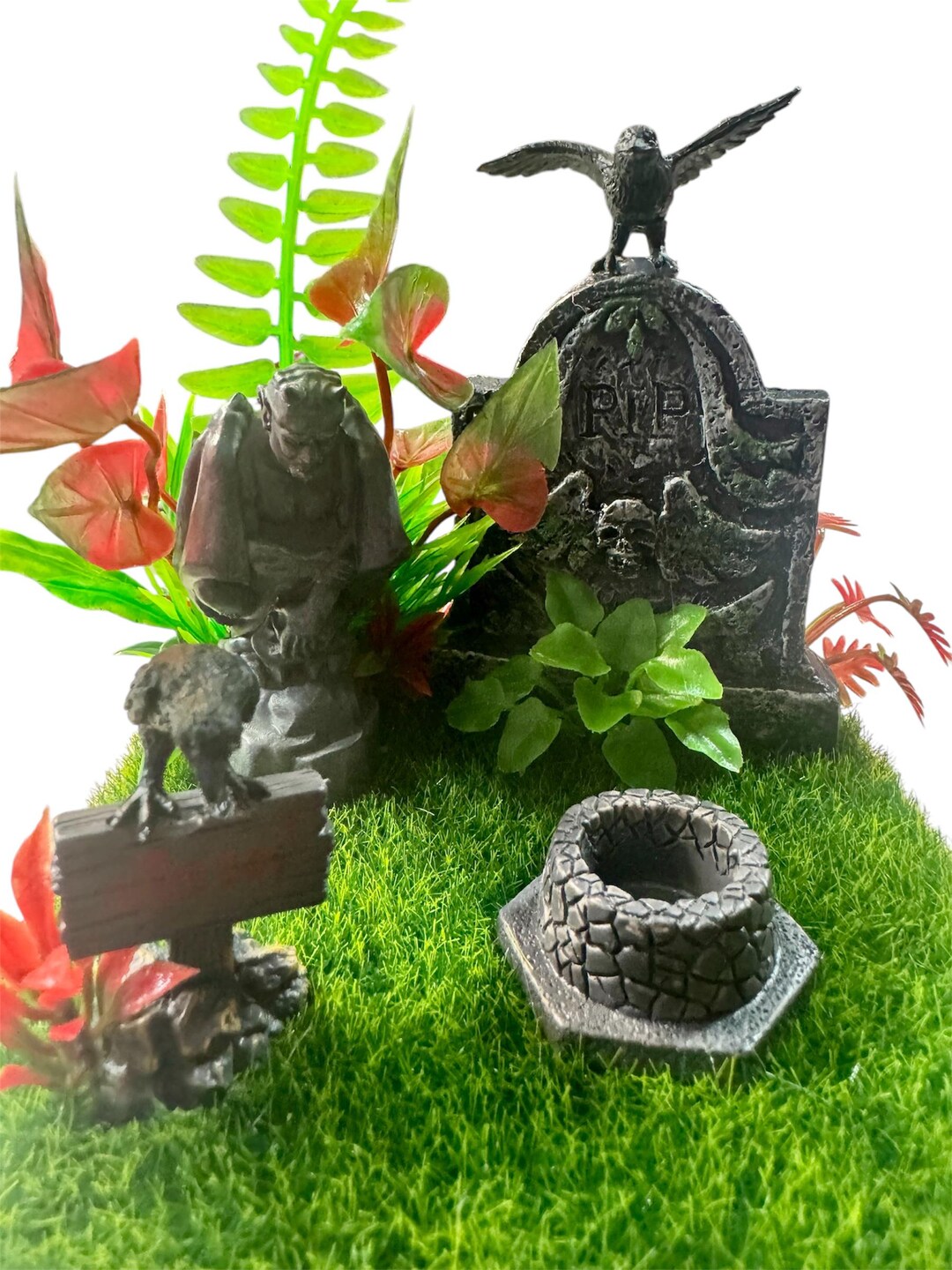 Custom Spooky Goth Raven Satan Devil Gargoyle Clear Jumping Spider ...