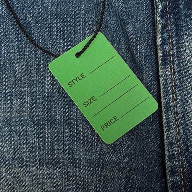 Lot of 100 Price Tags With Fasteners Merchandise Marking | Etsy