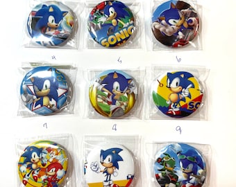 Sonic Button Pins - Etsy