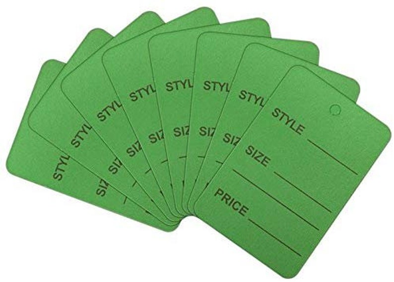 Lot of 100 Price Tags With Fasteners Merchandise Marking | Etsy