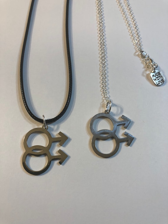 Double Mars Symbol Male Arrow Gay Pride 1 Stainless | Etsy