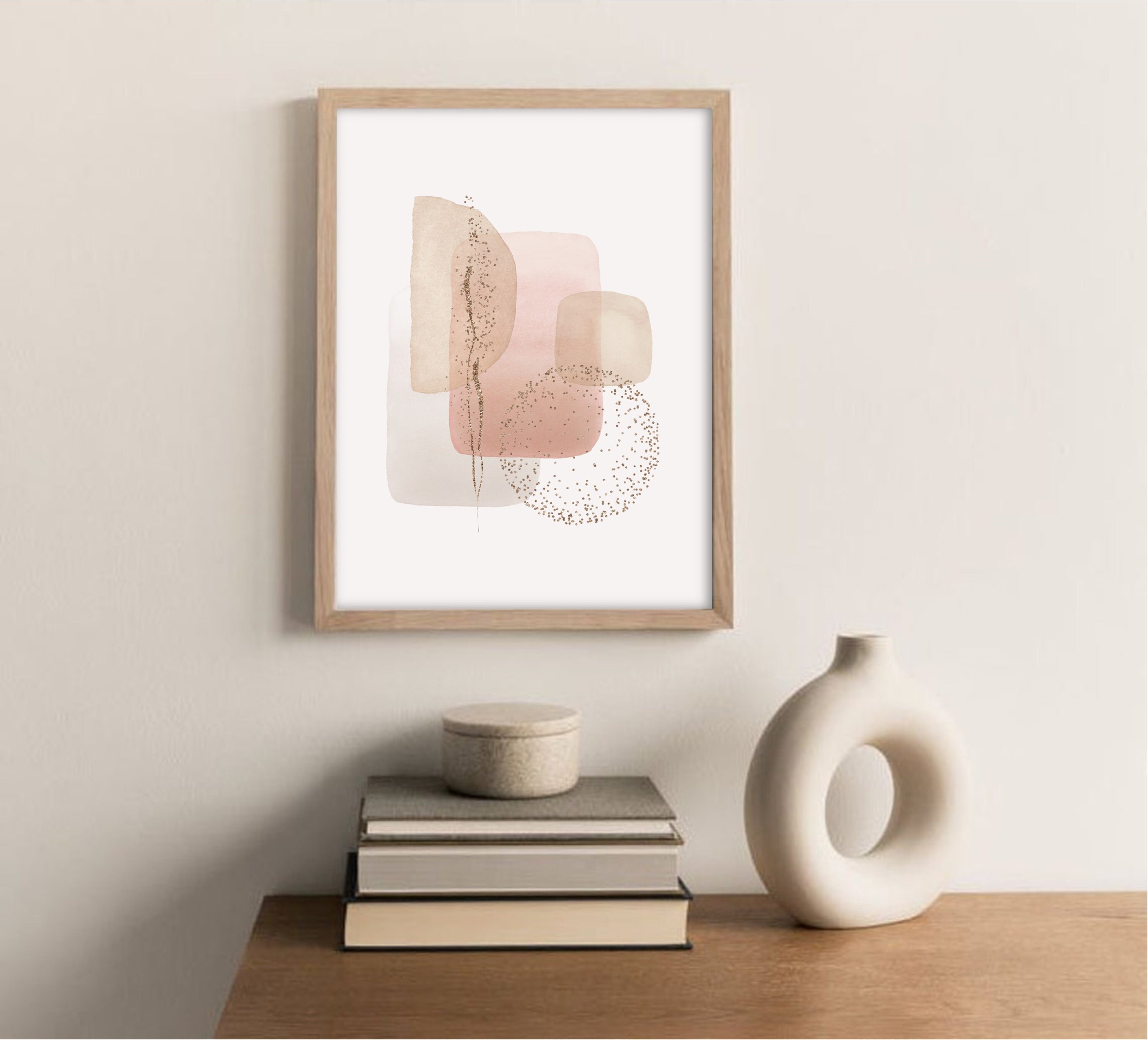 Neutral Beige Abstract PRINTABLE, Modern Painting, Brushstroke Art ...