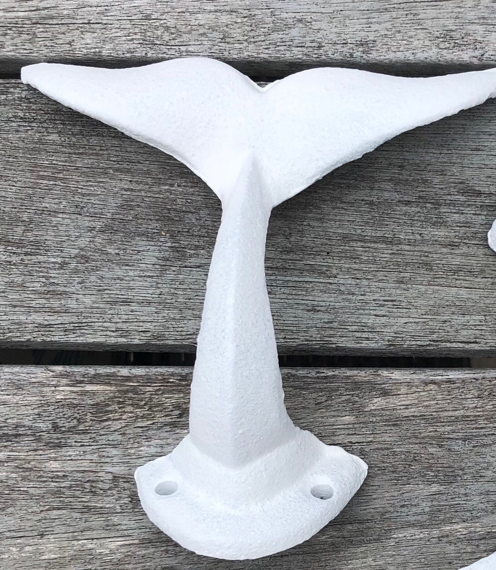 Cast Iron Whale Tail Hook Coastal Nautical Hook Cute for - Etsy