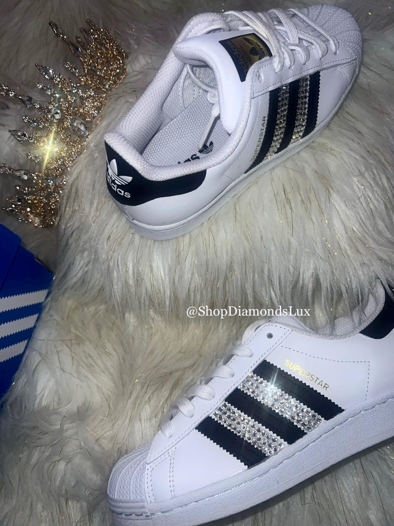 Women's Bling Adidas Superstar With Swarovski Crystals - Etsy