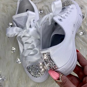 Bling Converse Custom With Swarovski Crystal Women's Diamond Sneakers ...