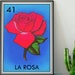 Loteria La Rosa Tin Sign Wall Decor for Hanging Aluminum | Etsy