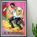 Loteria El Borracho Tin Sign Wall Decor for Hanging, Aluminum Panel ...