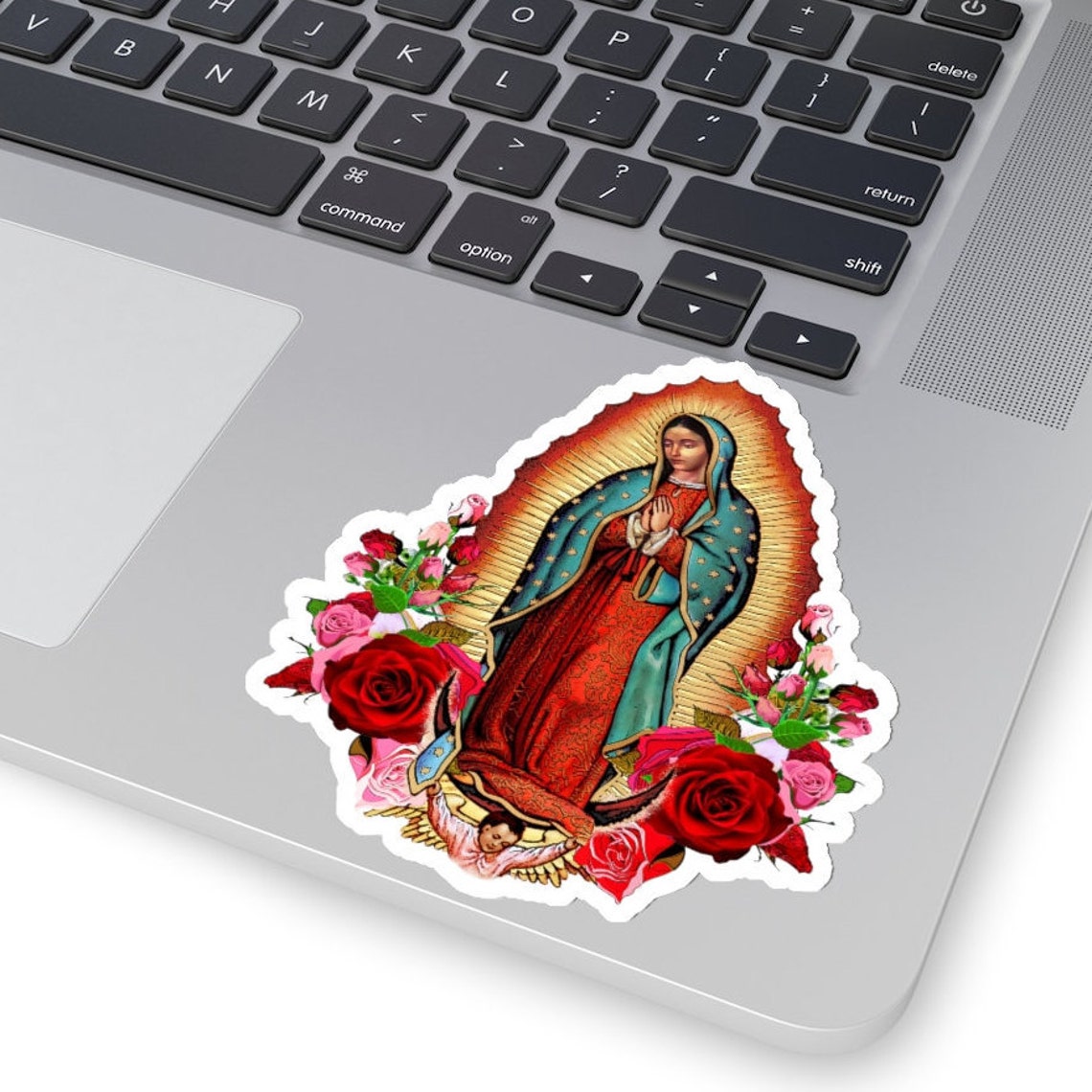 Virgin Mary Sticker Our Lady of Guadalupe Adhesive Decal La - Etsy
