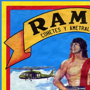 RAMBO Vintage Firecracker Label T-shirt - Etsy