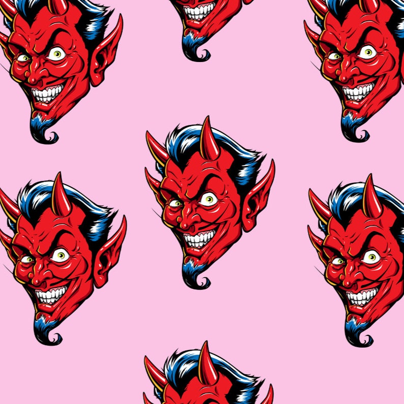 Pink Devil Cosmetic Bag Stash Bag Makeup Pouch - Etsy