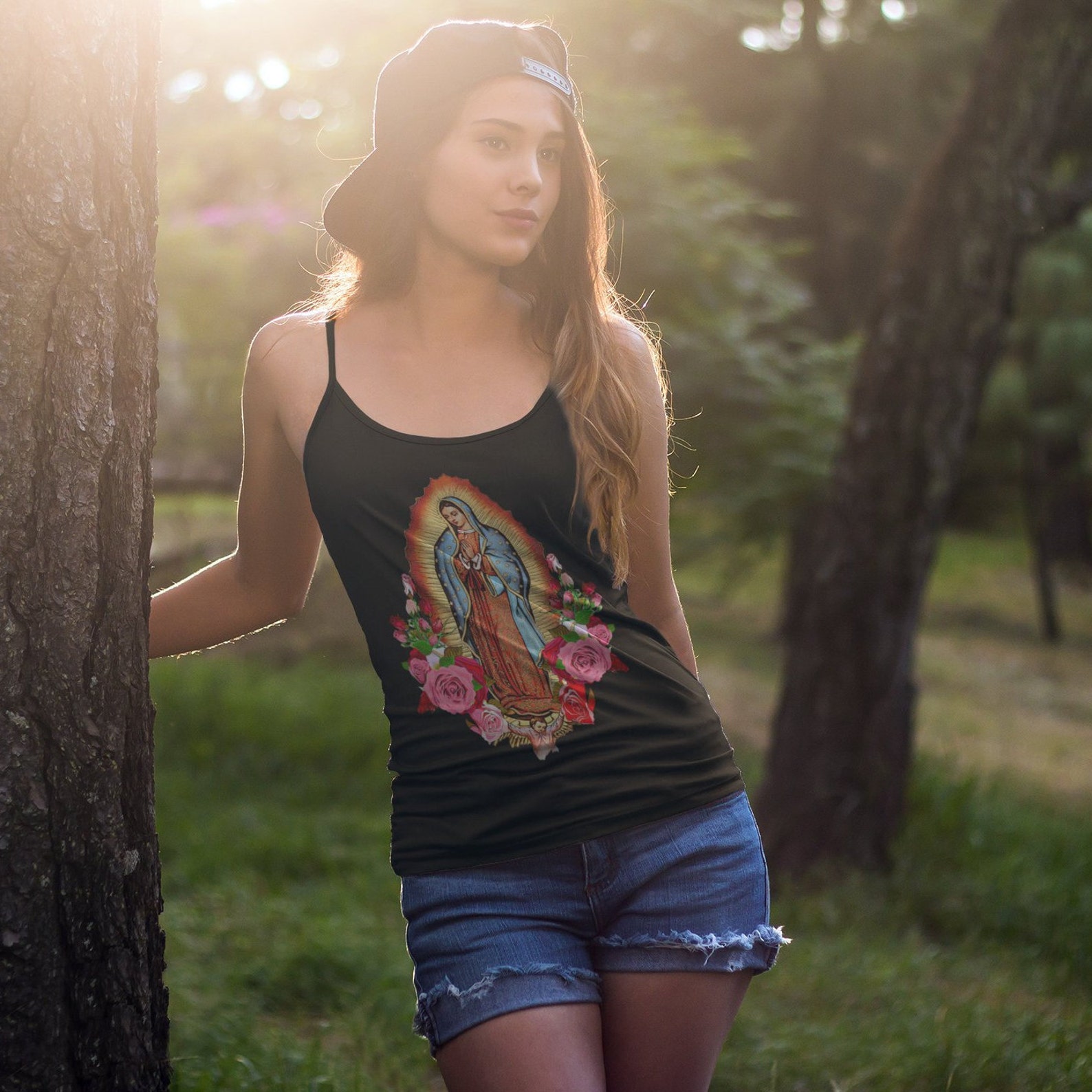 Our Lady of Guadalupe Women's Tank Top Virgin Mary Halter | Etsy