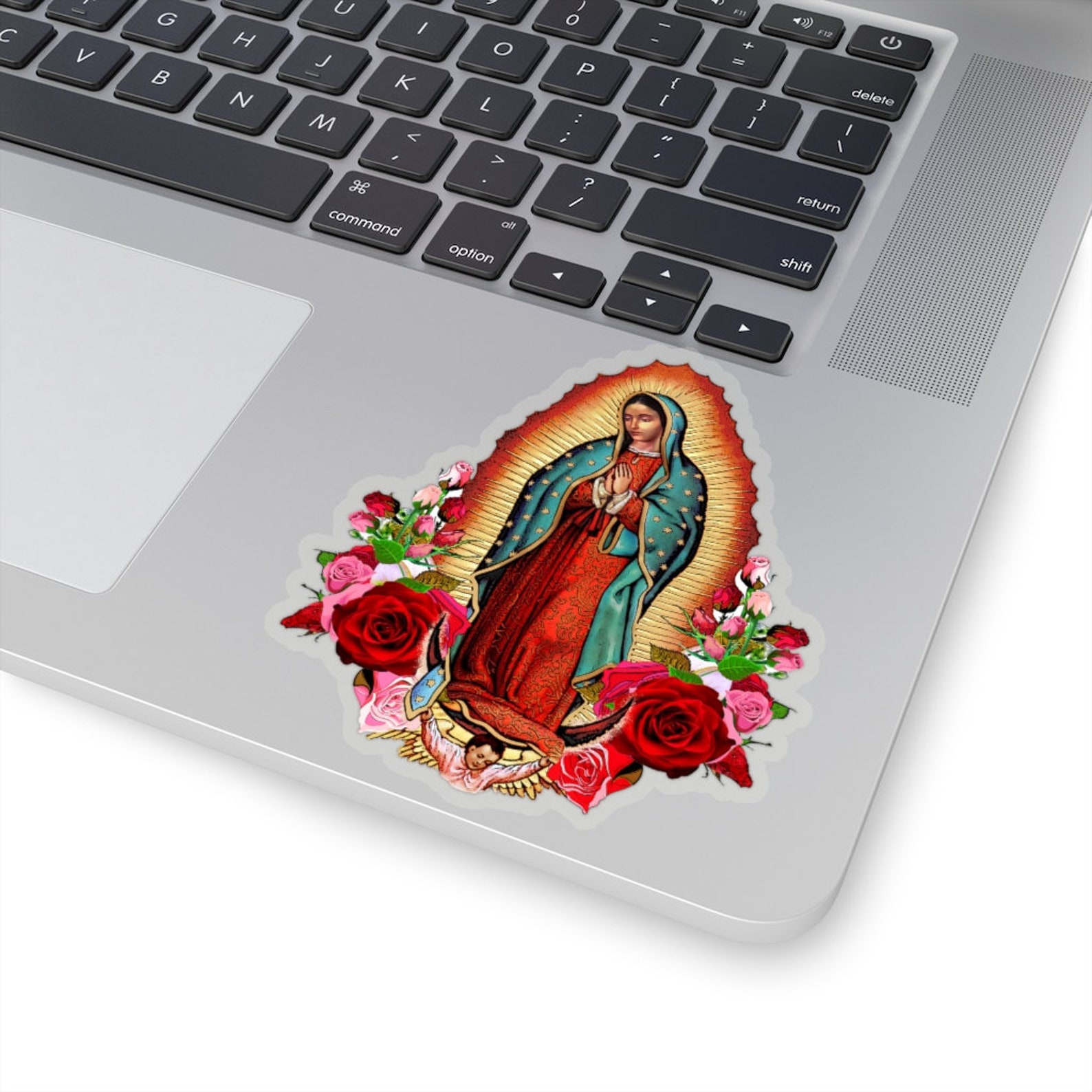 Virgin Mary Sticker Our Lady of Guadalupe Adhesive Decal La - Etsy