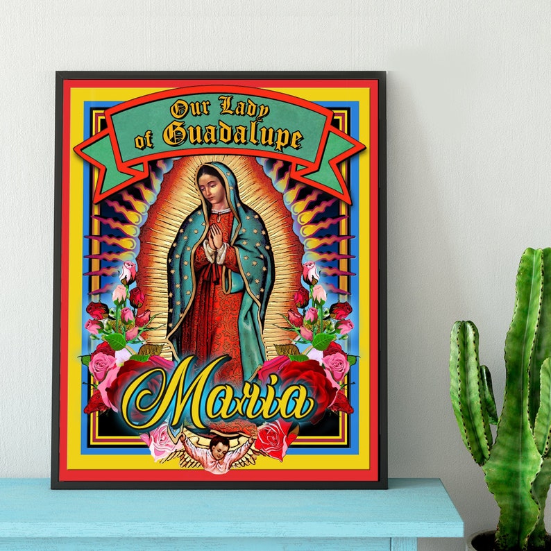 Personalized Virgin Mary Wall Art Aluminum Sign Our Lady of - Etsy