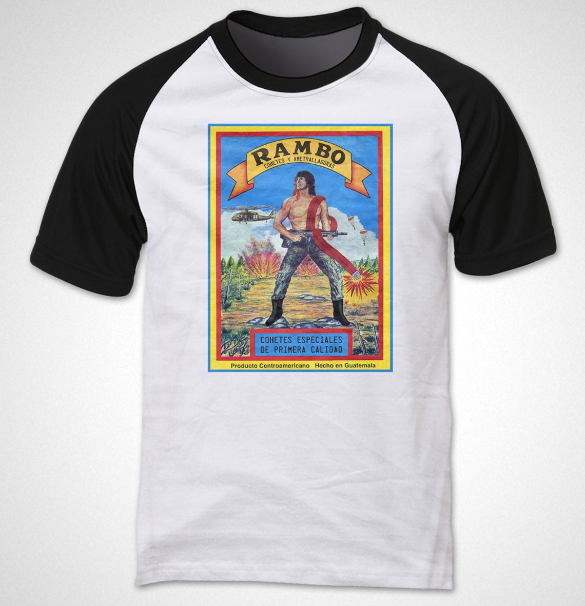 RAMBO Firecracker Label T-shirt From Guatemala - Etsy