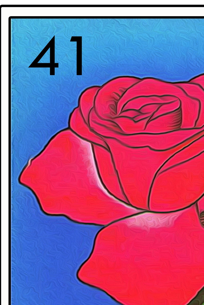 Mexican Loteria La Rosa T-shirt Mexican Bingo Lottery Card - Etsy
