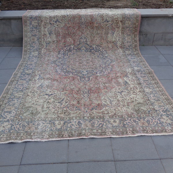 Large Vintage Rug - Etsy