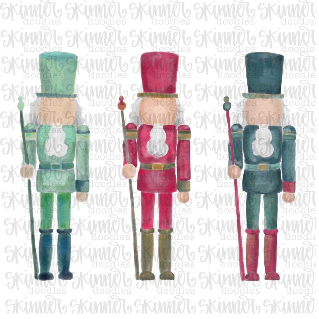 Watercolor Nutcracker PNG Christmas Printable Digital Download Clipart ...