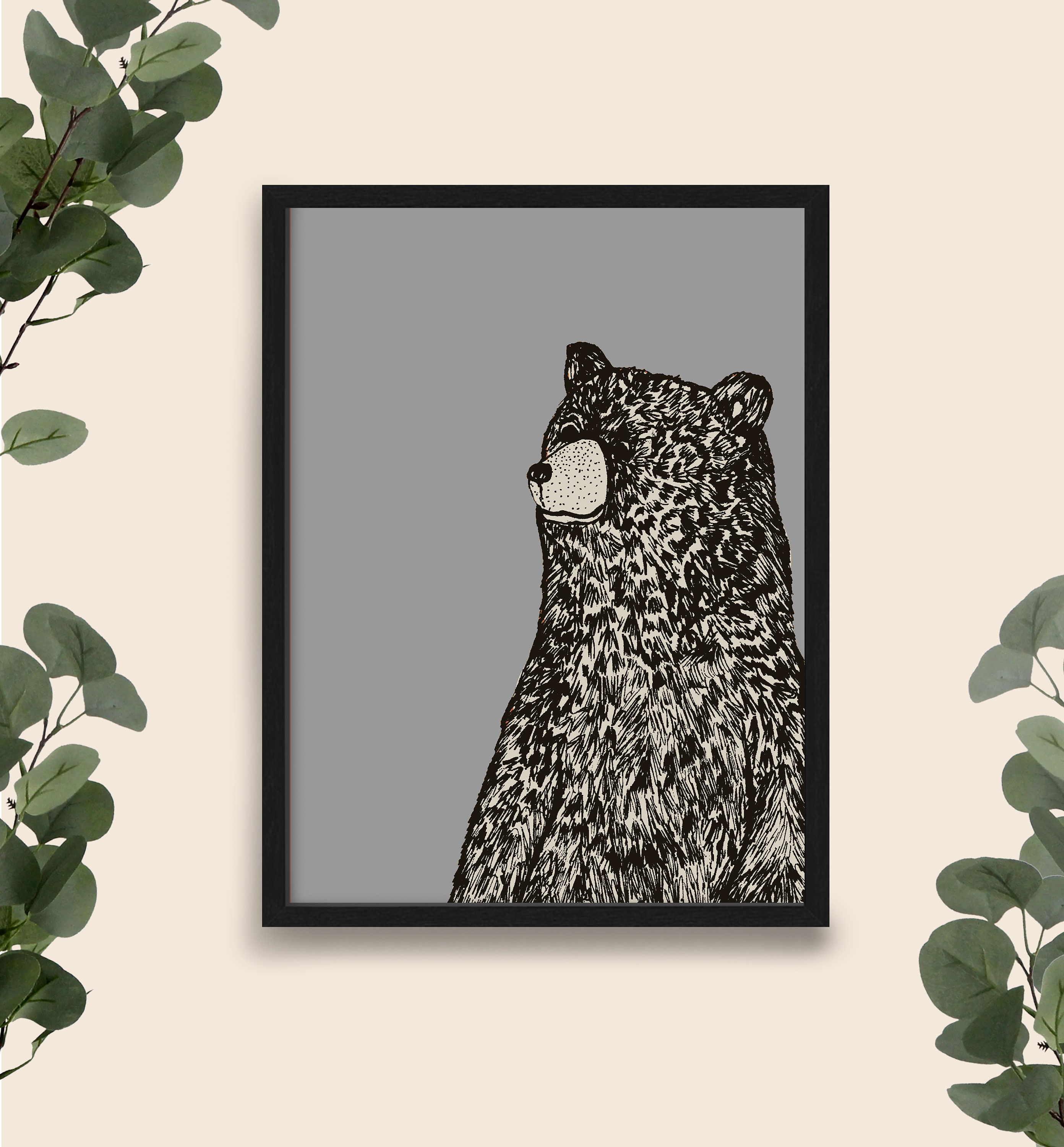 Bear Print - Etsy