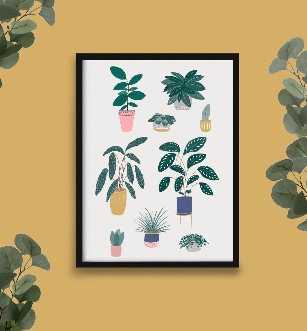House Plant Print - Etsy