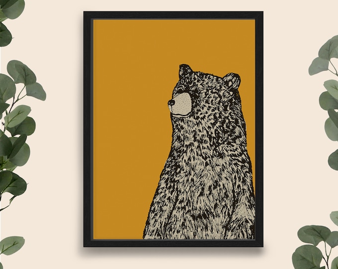 Bear Print - Etsy
