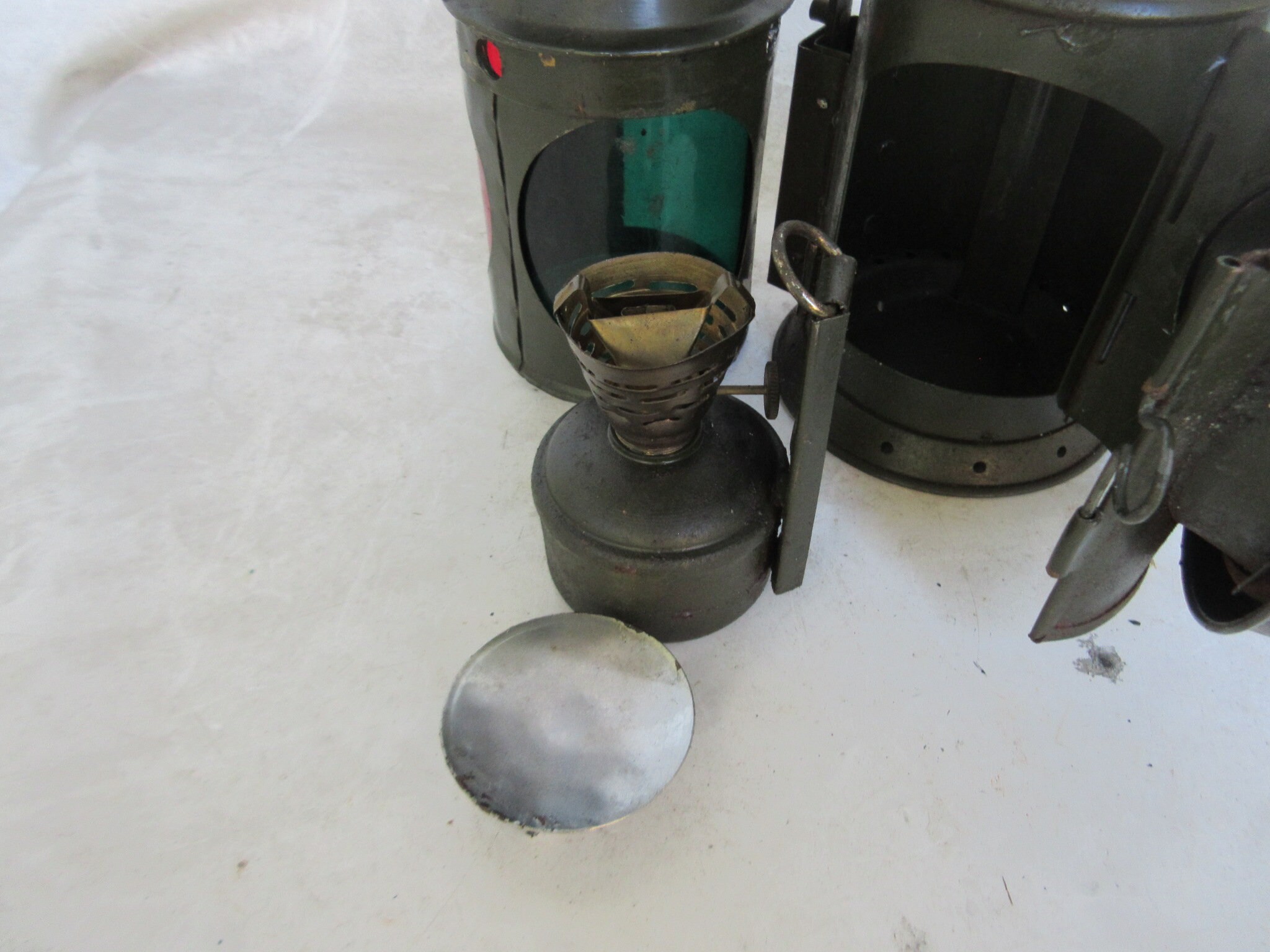 WWII WK2 British Signaling Oil Lamp Signal Light Oil Lamp Signal Light ...