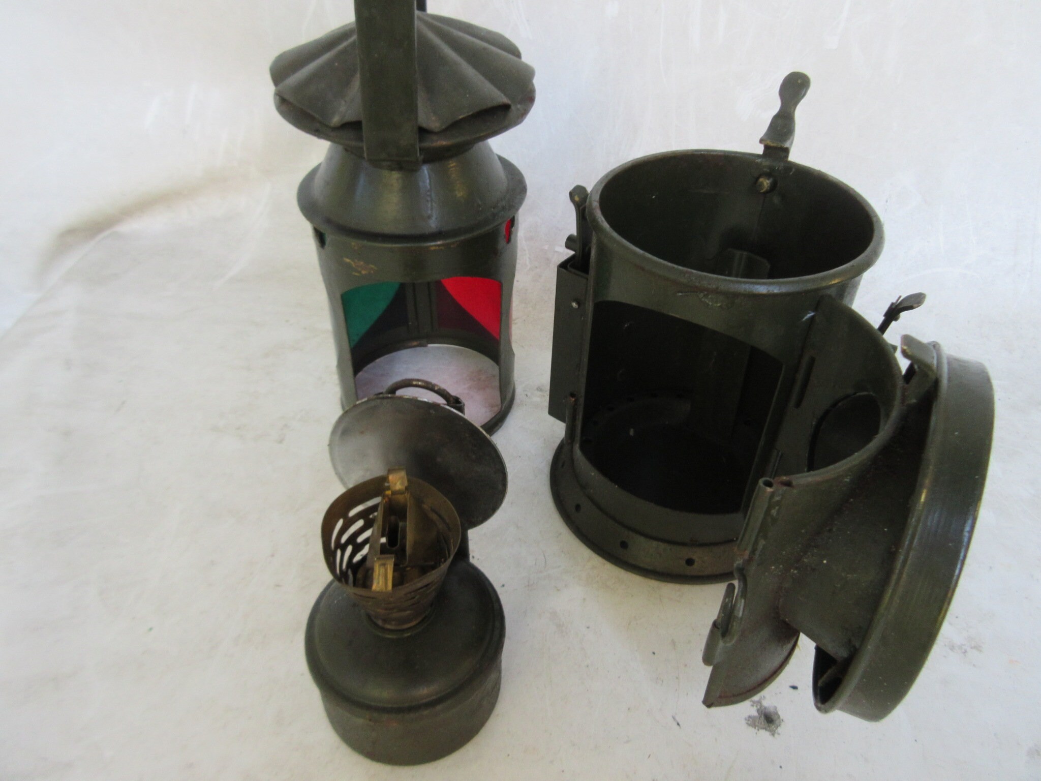 WWII WK2 British Signaling Oil Lamp Signal Light Oil Lamp Signal Light ...