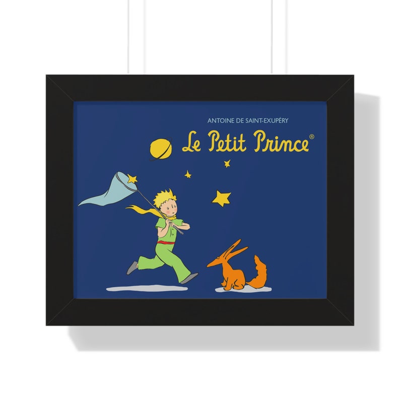 The Little Prince Framed Horizontal Poster. Le Petit Prince Poster. Art ...