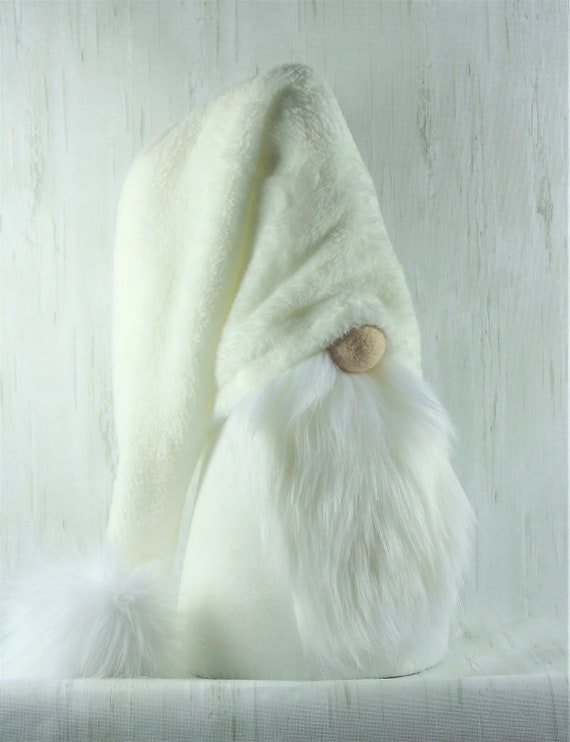 LARGE 14 White Winter Gnome Nordic Scandinavian Nisse | Etsy