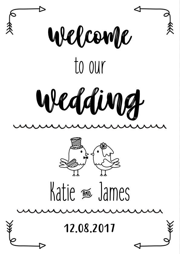 Personalised Wedding Signs Wedding Sign Print Personalised | Etsy