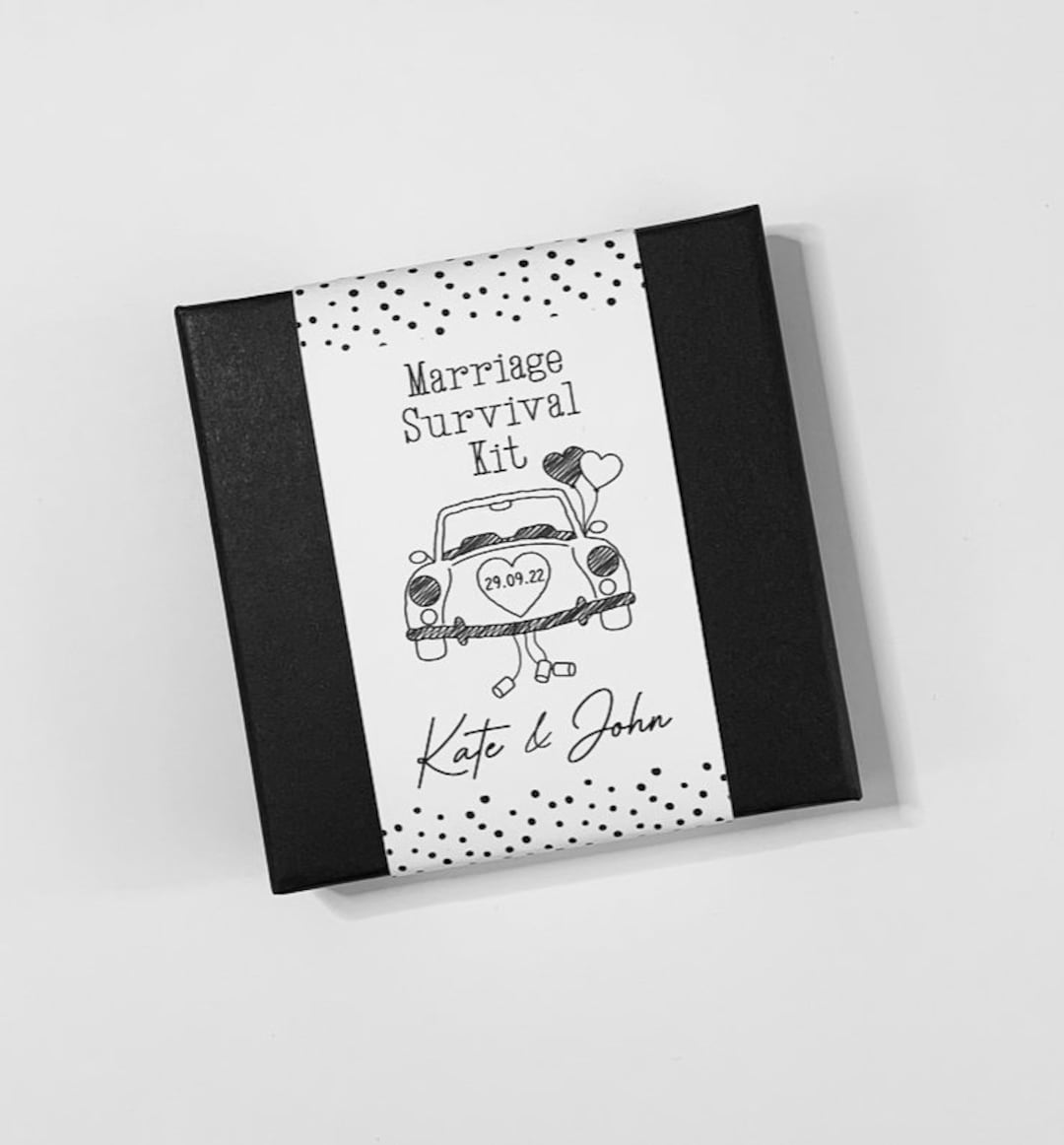Marriage Survival Kit Wedding Gift Personalised Wedding Gift ...