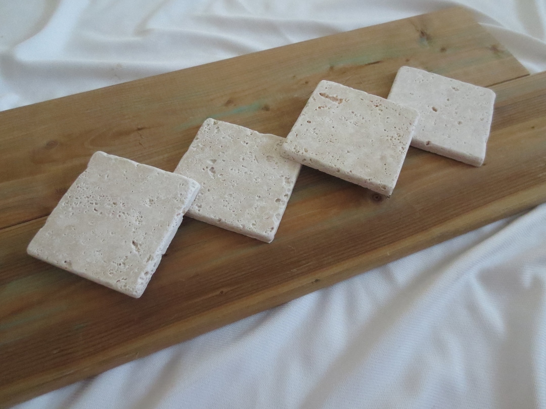 Set of Four/natural Stone Coasters Canada/ Plain Stone Coasters ...