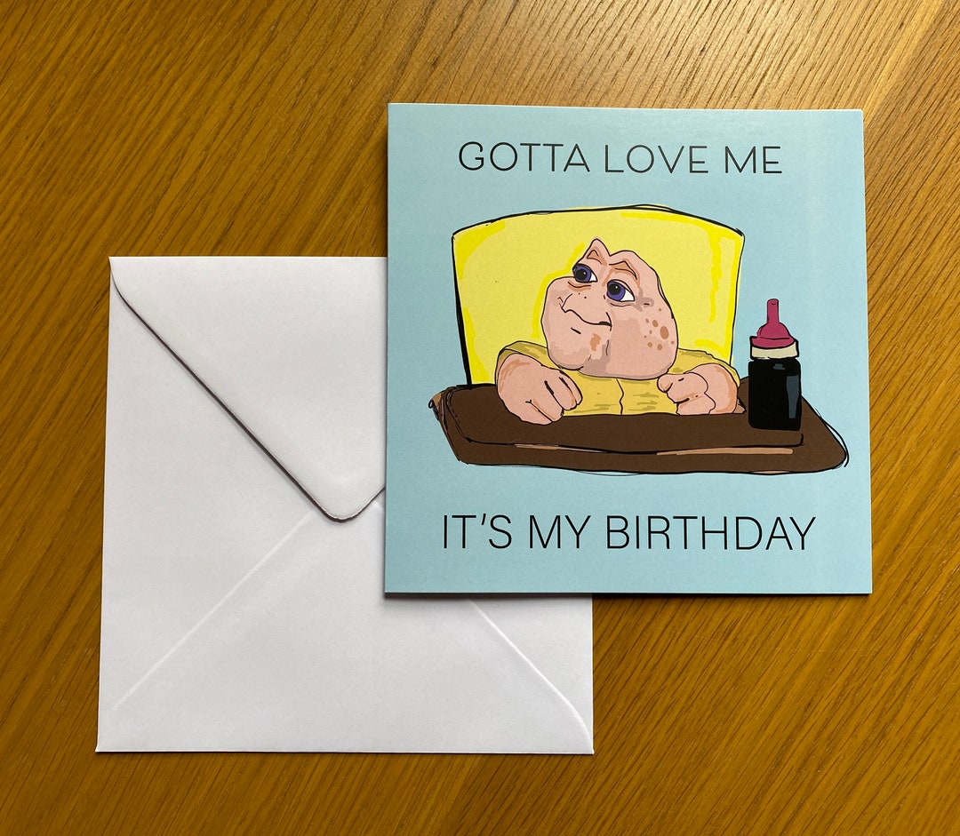 Baby Sinclair Dinosaurs 1990s Art Birthday Card - Gotta Love Me It's My ...