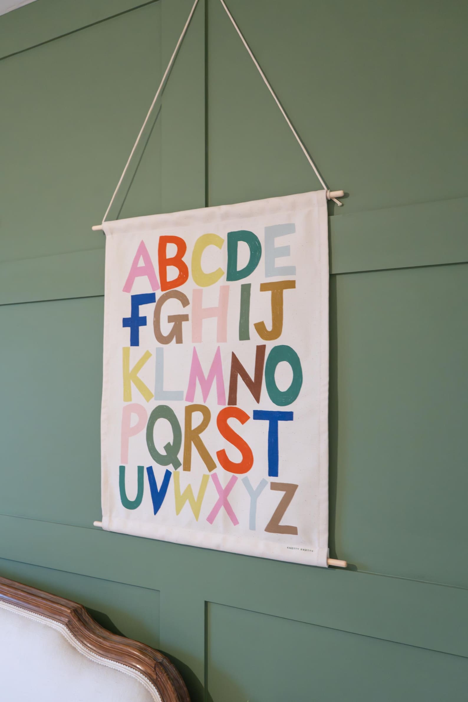 Rainbow Alphabet Fabric Banner: Colorful Nursery Wall Art - Etsy