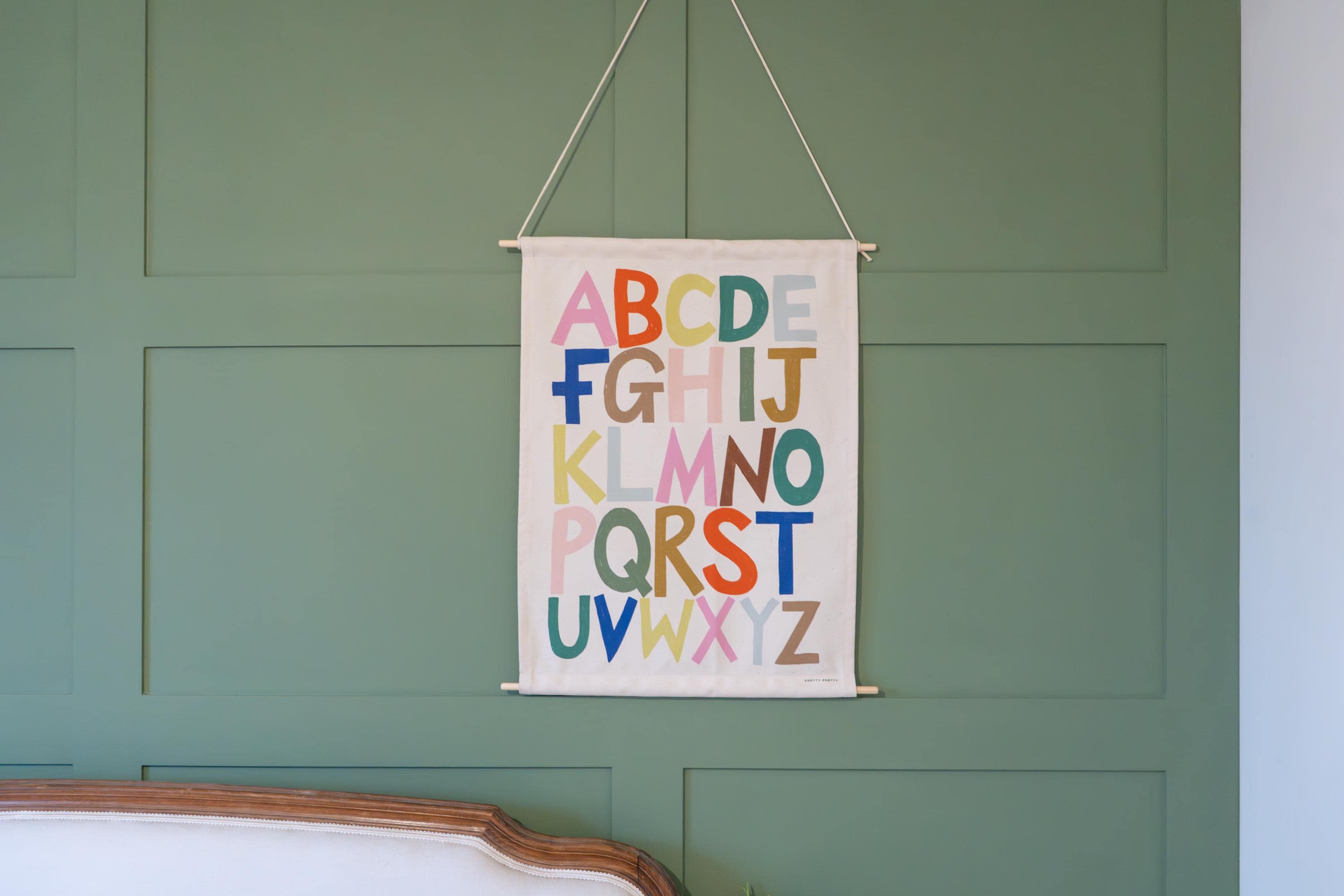 Rainbow Alphabet Fabric Banner: Colorful Nursery Wall Art - Etsy