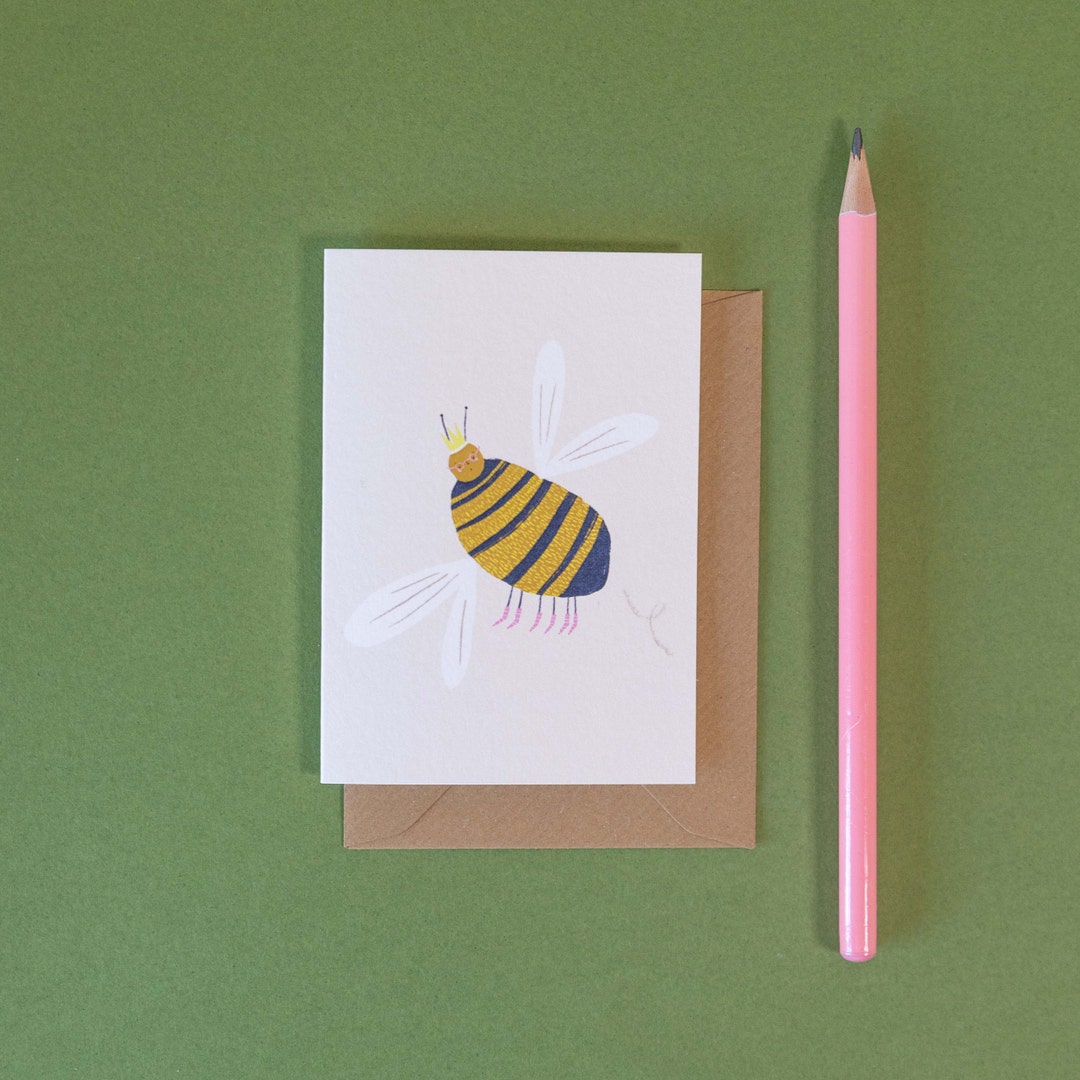 Queen Bee A7 Greetings Card | Humble Bumble Bee | Buzzy Bee | Mother’s ...
