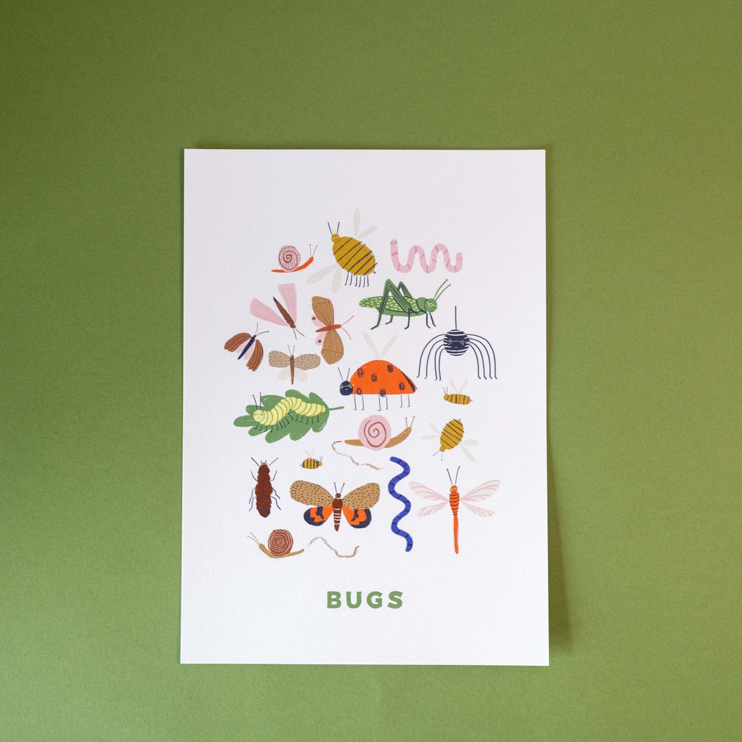 Bug Collector Art Print | Nursery Print | Kid's or Baby Bedroom Decor ...