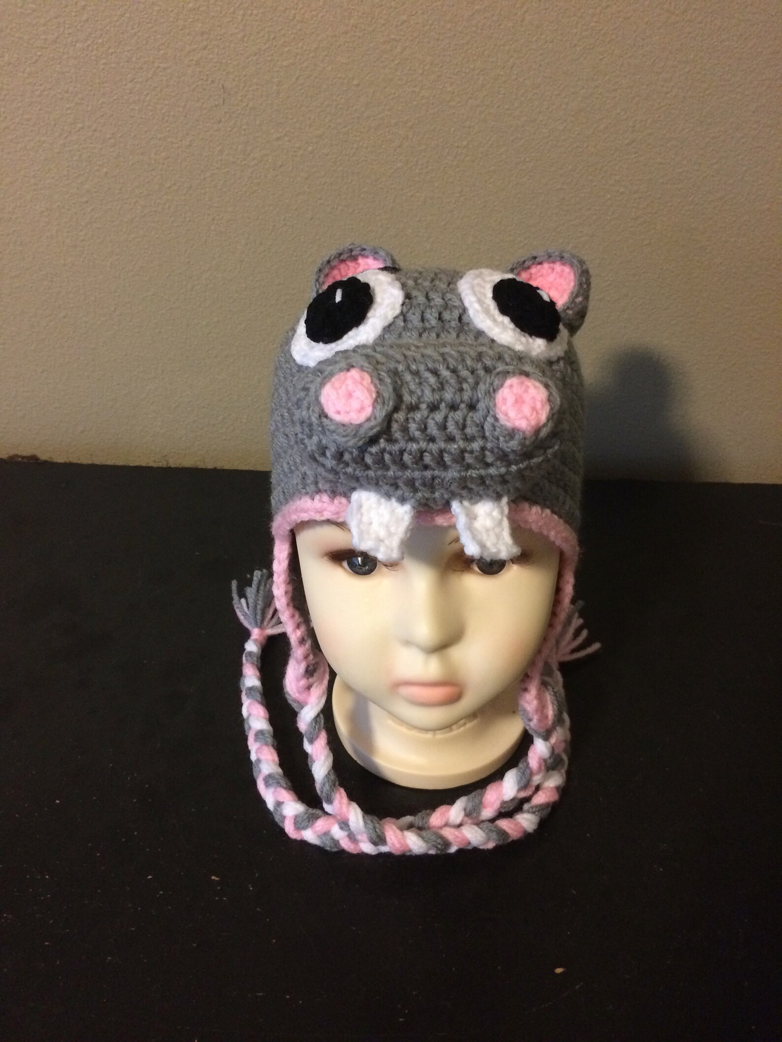 Hippo Earflap Hat | Etsy