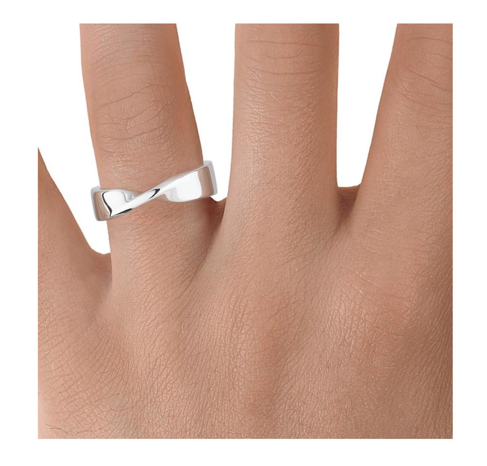 Mobius Ring Silver Mobius Ring Solid Mobius Ring Mobius - Etsy