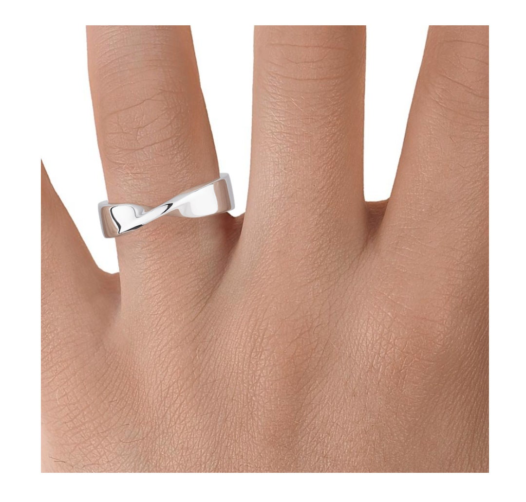 Mobius Ring Silver Mobius Ring Solid Mobius Ring Mobius | Etsy