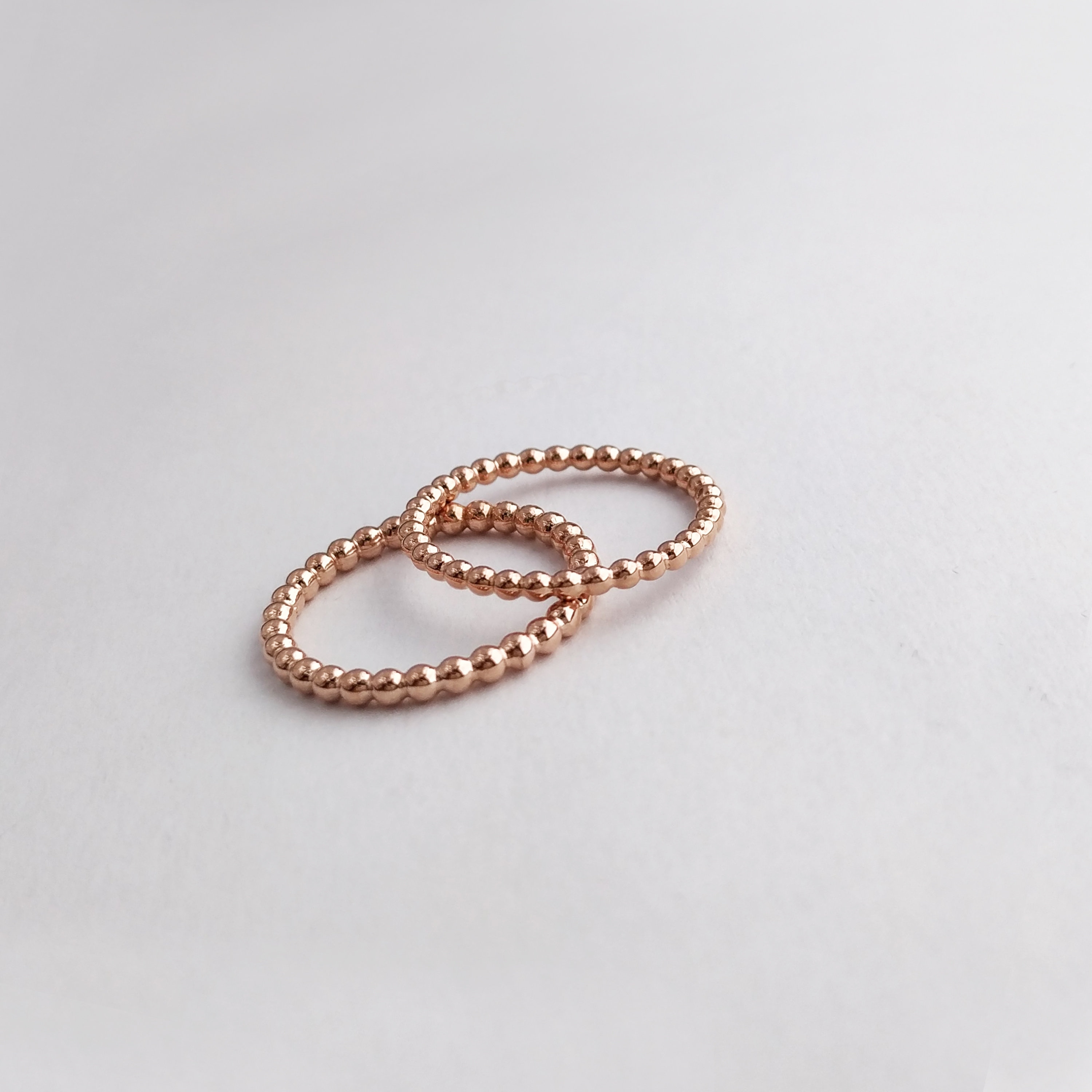 Dot Ring Gold Beaded Rings Silver Beaded Ring 2mm Width | Etsy