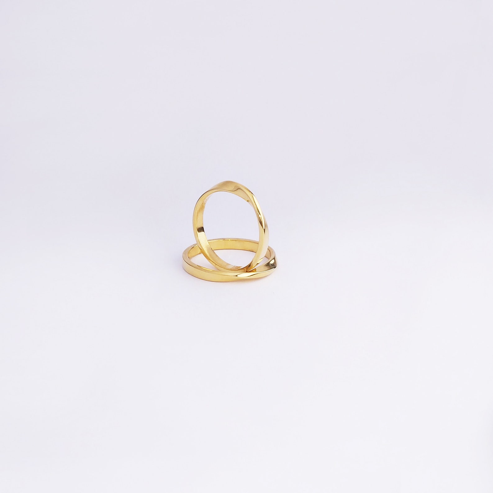 Mobius Ring Set Couple Wedding Band Mobius Wedding Band Men - Etsy